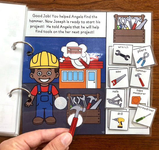 Time for Tools Lift a Flap Book (Print & Make Book) – Panda Speech LLC