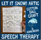Let it Snow! Articulation and Language! Speech Therapy Cotton Ball cra ...