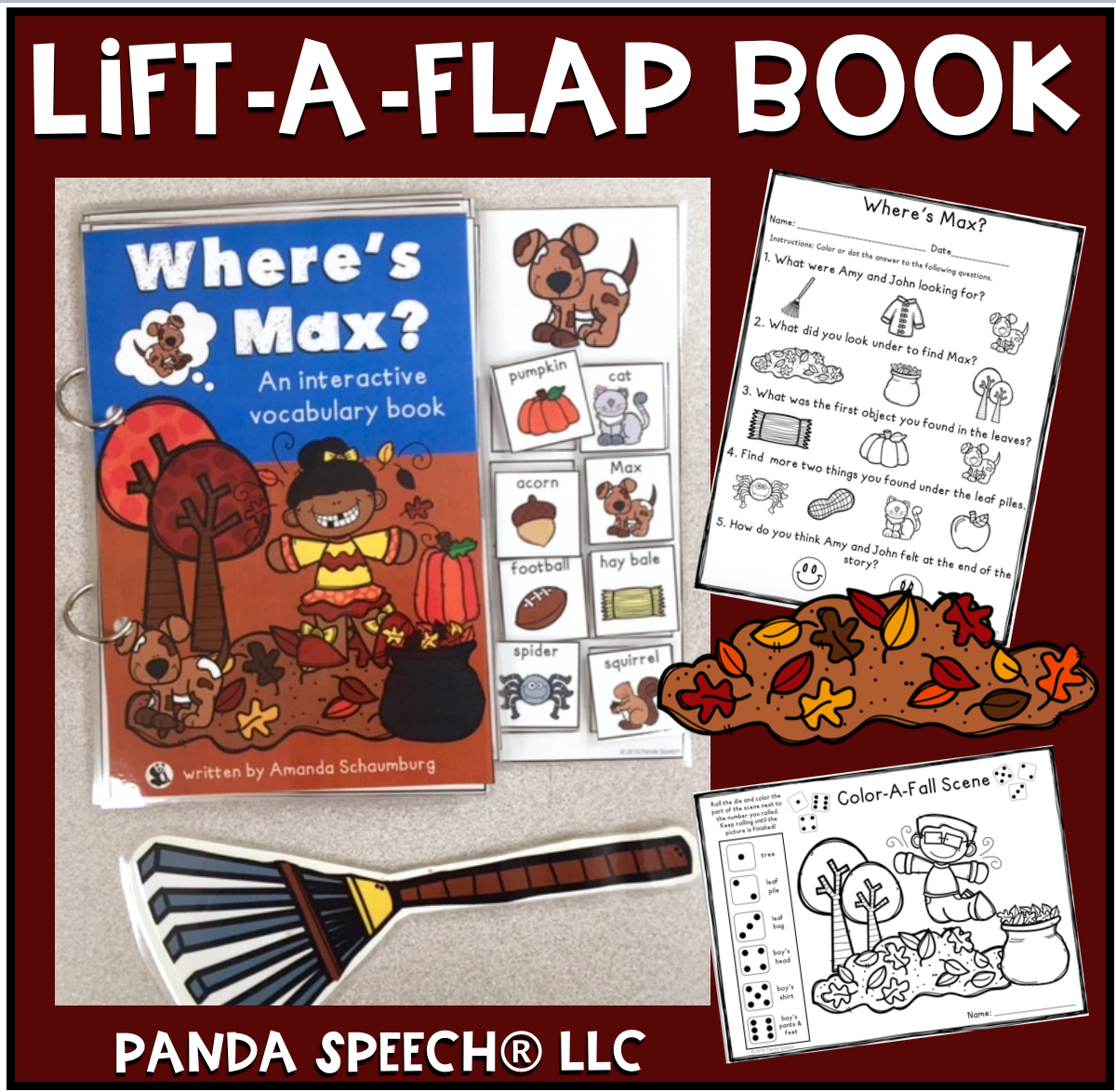 Where's Max? Lift a Flap Book (Print & Make Book) – Panda Speech LLC