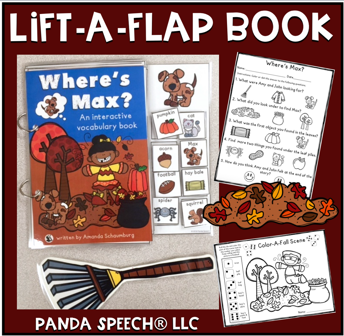 Where's Max? Lift a Flap Book (Print & Make Book) – Panda Speech LLC