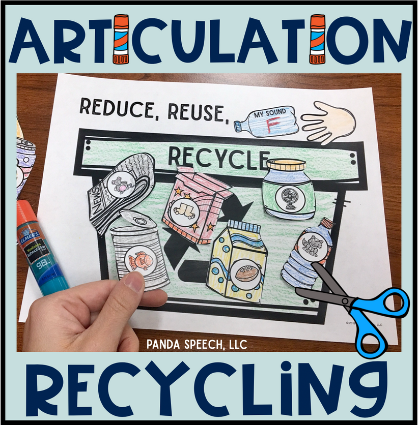 Articulation Recycling: A Cut & Paste Speech Therapy Craft – Panda ...