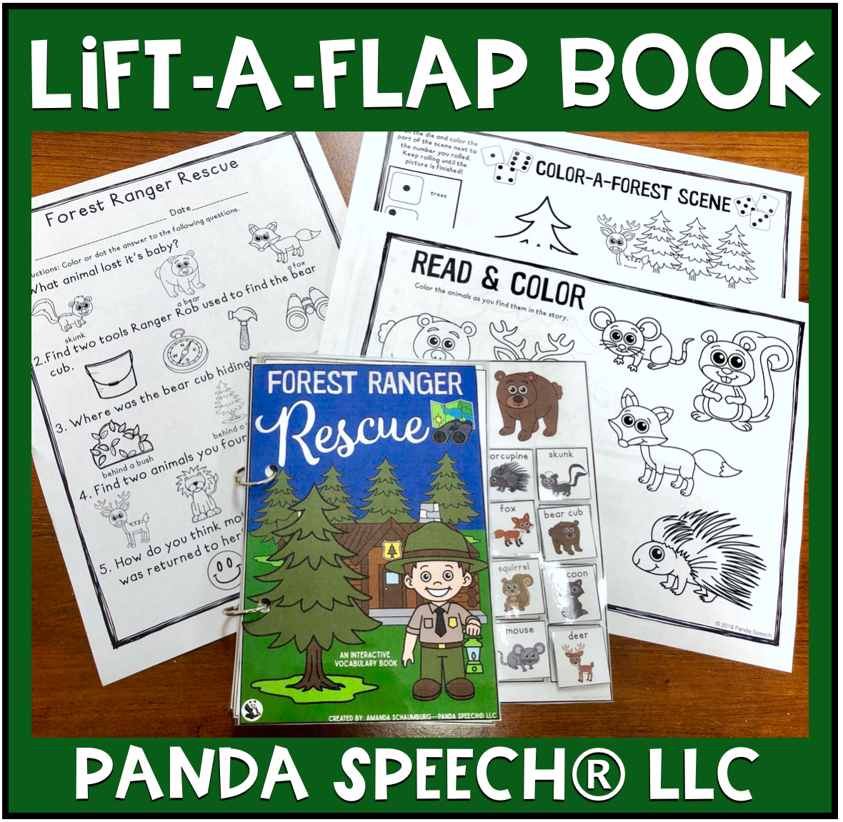 Forest Ranger Rescue Lift a Flap Book (Print & Make Book) – Panda ...