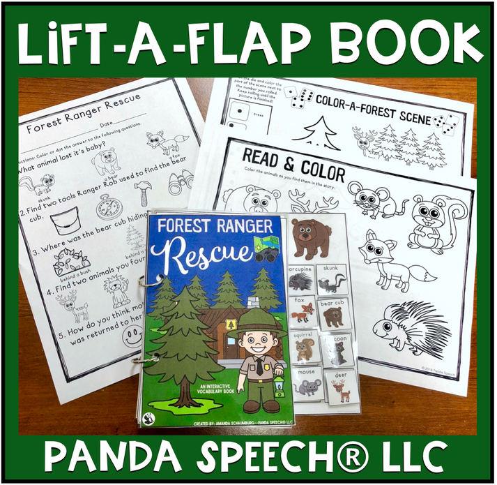 Forest Ranger Rescue Lift a Flap Book (Print & Make Book) – Panda ...
