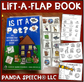 Is it a Pet? Lift a Flap Book (Print & Make Book) – Panda Speech Therapy