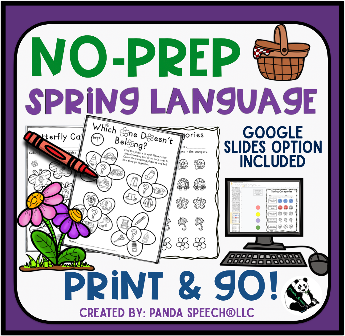 Spring No Prep Language Pack (Huge pack!) – Panda Speech LLC