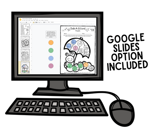 Dab a Sound Spring ~ Print & Go for Articulation SpeechTherapy – Panda ...