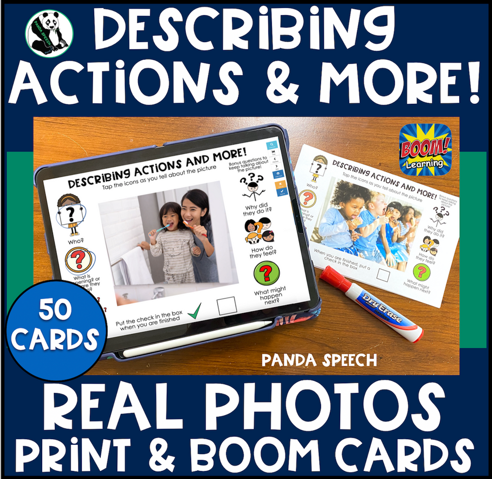 Real Photo Language Cards: Describing Actions & More (Digital or Print ...