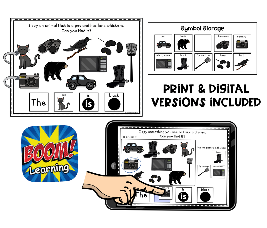 I Spy BLACK Things! Color Series Print & Make Books (includes a digita ...