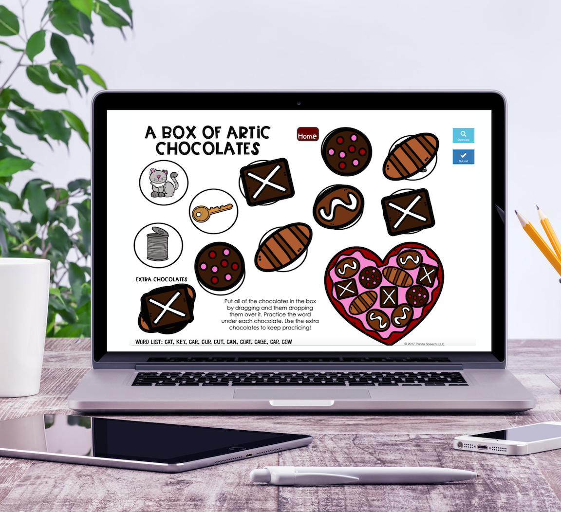 A Box of Articulation Chocolates~ Speech Therapy Cut & Paste Craft ...