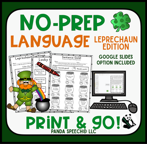 Leprechaun Prep Language Pack (Quick pack!) – Panda Speech LLC