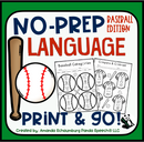 Baseball No Prep Language Pack (Quick pack!) – Panda Speech LLC