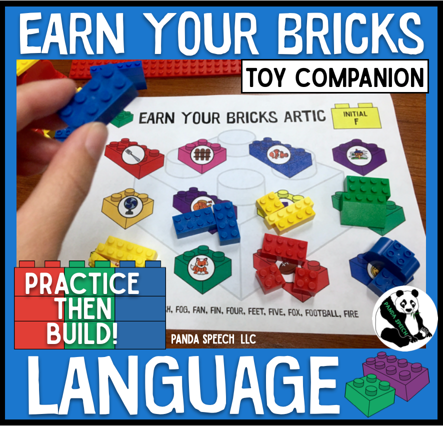 Earn Your Bricks Toy Companion for Language Skills (use with building ...