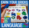 Earn Your Bricks Toy Companion for Language Skills (use with building ...