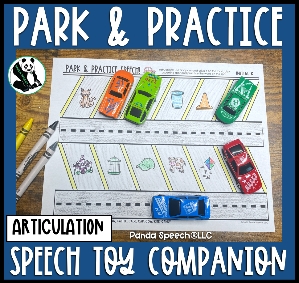 Park and Practice Speech Therapy Toy Companion for Toy Cars – Panda ...