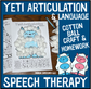 Yeti Articulation and Language! Speech Therapy Cotton Ball craft ...