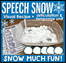 Speech Snow! Speech Therapy Science Experiment Visuals and Worksheets ...