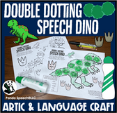 Double Dotting Speech Dinosaur ~ A Speech Therapy Art Activity – Panda ...