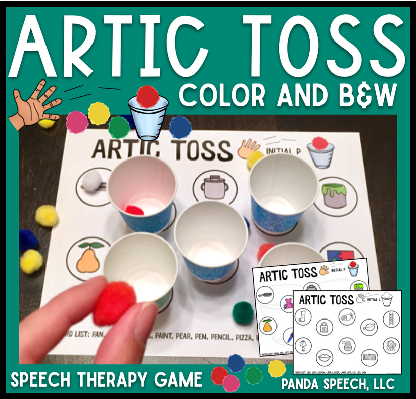 Artic Toss Toy Companion for Pom Poms & Paper Cups (Articulation ...