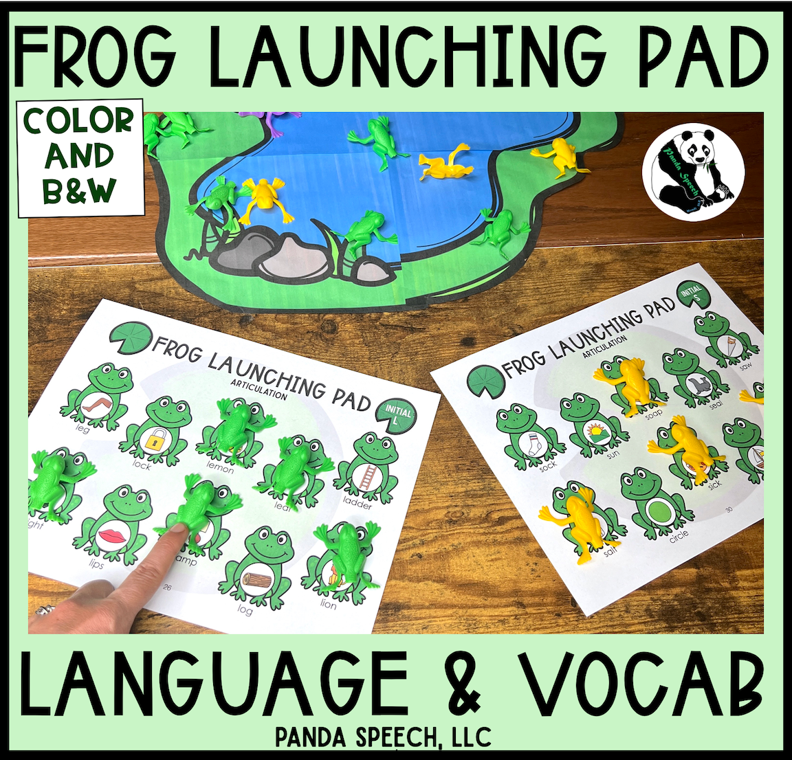Frog Launching Pad for Language Toy Companion for Plastic Hopping Frog ...