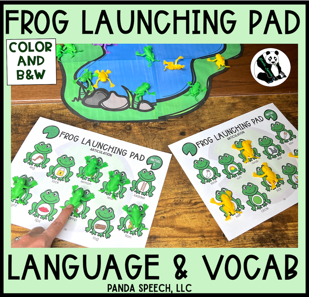 Frog Launching Pad for Language Toy Companion for Plastic Hopping Frog ...