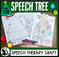 Speech Christmas Tree ~ One Page Speech and Language Craft – Panda ...