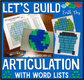 Let's Build Articulation (Word lists)! Earth Day Building Bricks Toy C ...
