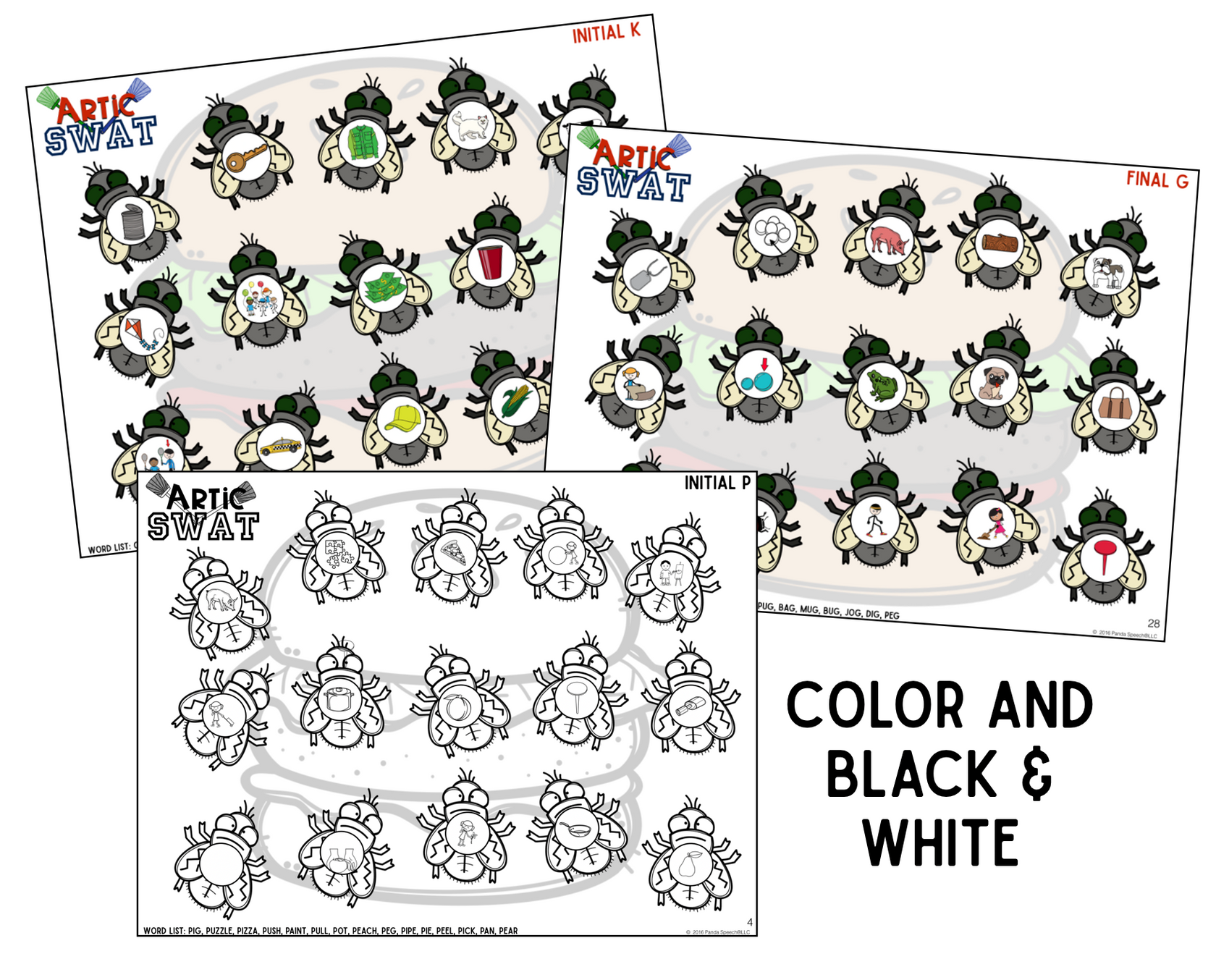 Artic Swat! Early Articulation Sounds ~ Play Dough Companion + Digital ...