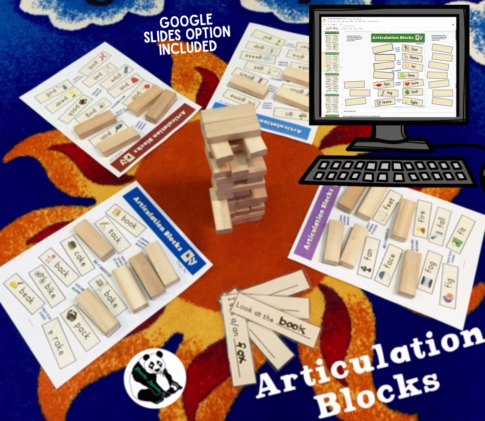 Articulation Blocks ~ Speech Therapy Game Companion – Panda Speech Therapy