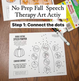 Double Dotting Speech Pumpkin ~ A Speech Therapy Art Activity – Panda ...