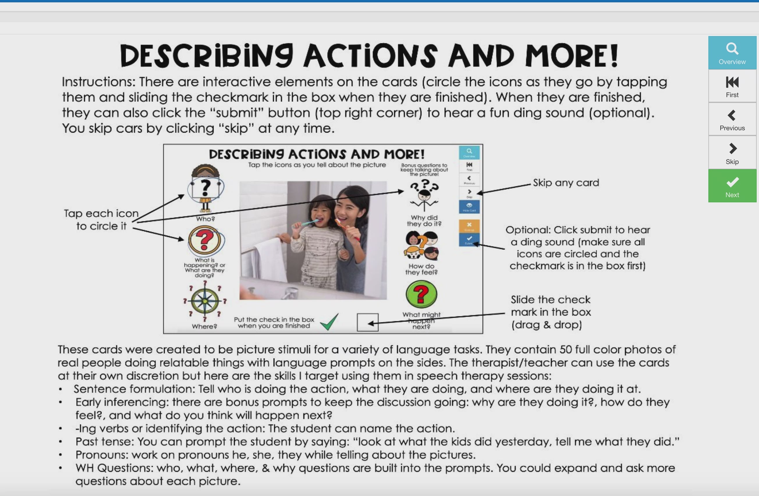 Real Photo Language Cards: Describing Actions & More (Digital or Print ...